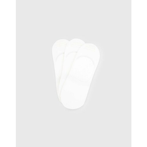 Подследники Gloria Jeans, 3 пары, размер 22 (35-37), белый