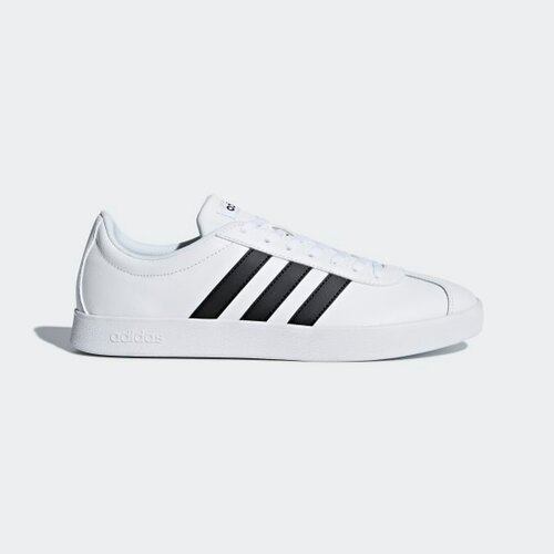 Кроссовки adidas Vl Court 2.0, размер 10 UK, белый, черный