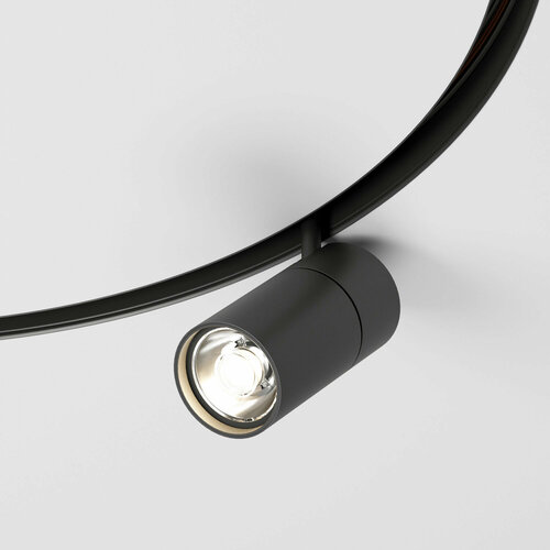 Трековый светодиодный светильник для радиусного шинопровода Ø 800мм Elektrostandard Slim Magnetic Comfi 85187/01, 20 Вт, 4200 K, цвет чёрный