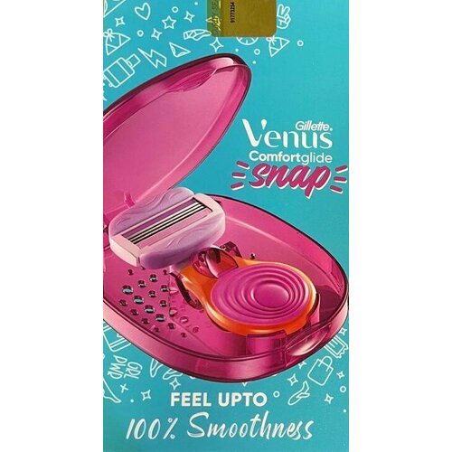 Venus Snap with Comfortglide Бритвенный станок, 1 шт, с 1 сменным лезвием в комплекте