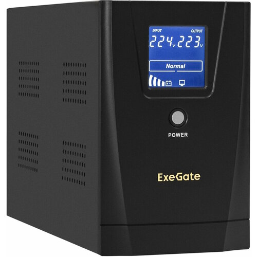 ИБП Exegate SpecialPro Smart LLB-2000. LCD. AVR.2SH. RJ. USB 2000VA EX292632RUS