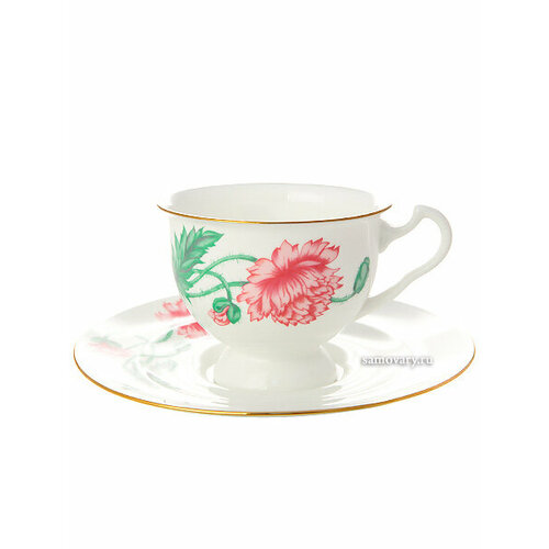 Чашка с блюдцем чайная форма "Айседора", рисунок "Олимпия", Императорский фарфоровый завод