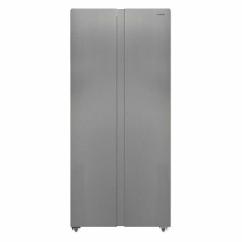 Холодильник двухкамерный Hyundai CS4583F Side by Side, нержавеющая сталь