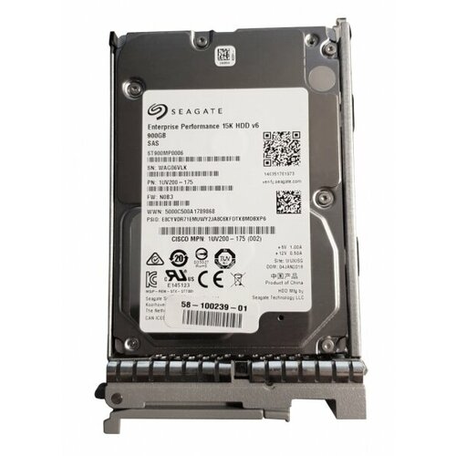 Жесткий Диск Cisco UCS-HD900G15K12G= 900Gb 15000 SAS 2,5" HDD