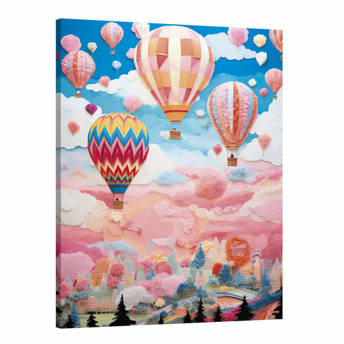 Интерьерная картина 50х70 "Воздушные шары"