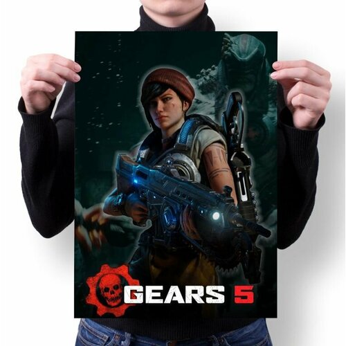 Плакат Gears 5, Геарс 5 №3, А1