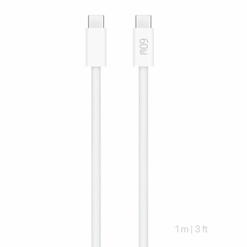 Плетеный кабель c чипом для iPhone 15 (iPad/Mac/Android/Windows), с Передачей Данных 480 Mbps - 1 Метр, 60W