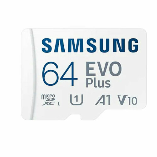 Micro SecureDigital 64Gb Samsung SDXC EVO+ 64GB V10 W/A MB-MC64KA/EU/CN