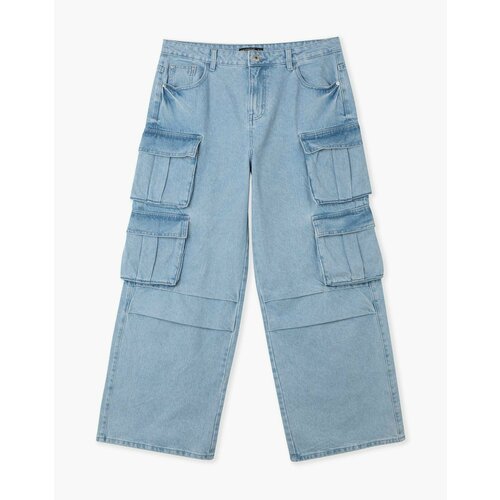 Джинсы  Gloria Jeans, размер 8-10л/134-140, синий, голубой