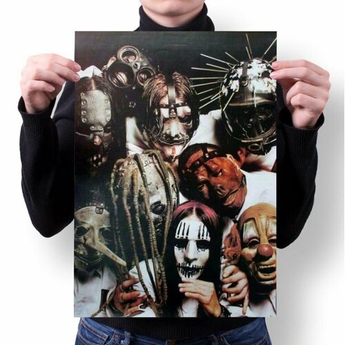 Плакат Slipknot, Слипнот №5, А4 (29-21 см)