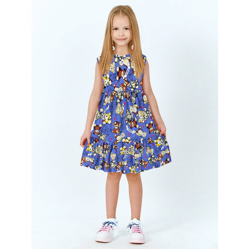 Платье KETMIN Платье детское в садик летнее хлопок, размер 116, синий