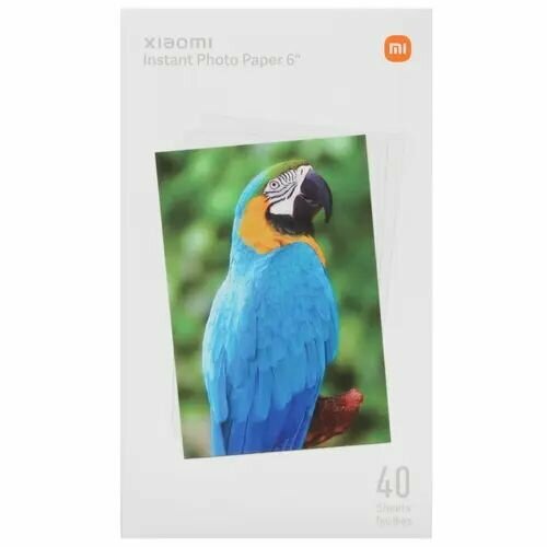 Фотобумага Xiaomi Instant Photo Paper 6". Цвет бумаги: белый.