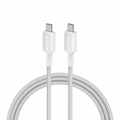 Кабель для зарядки ANKER 322 Usb-C to Usb-C 60W 1.8m - (White)