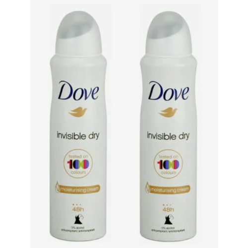 Дезодорант-антиперспирант спрей Dove невидимый, 150 мл, 2 шт