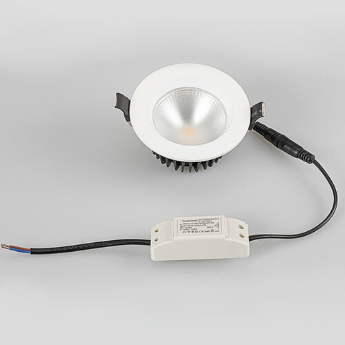 Светодиодный светильник LTD-105WH-FROST-9W Warm White 110deg (Arlight, IP44 Металл, 3 года) 021067