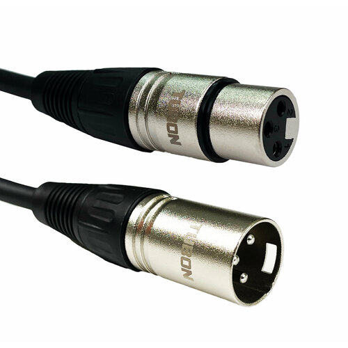 Кабель TUBON Микрофонный межблочный XLR (M) Male - XLR (F) Female OD6.0 ПВХ X001 15м