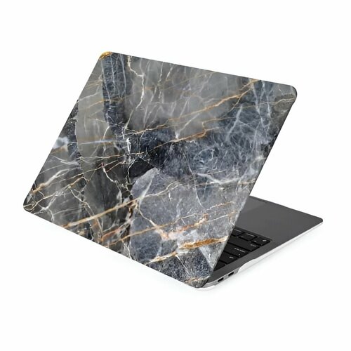 Чехол накладка на Apple MacBook Pro 14" 2023 (M2 Pro 2023) темно-серый мрамор