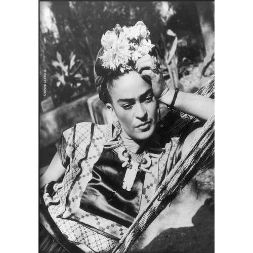 Плакат, постер Фрида Кало, Frida Kahlo на бумаге, размер 42х60см