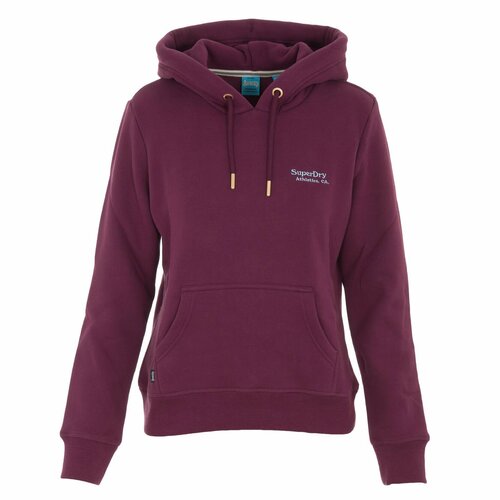 Худи Superdry ESSENTIAL LOGO HOODIE, размер 12, бордовый