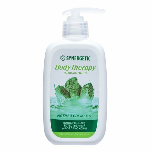 Жидкое мыло Synergetic "Body Therapy" Мятная свежесть, 0,25 мл (комплект из 5 шт)
