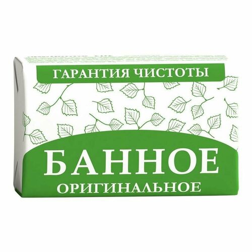 Мыло кусковое туалетное Оригинальное "Банное", 180г, бумажная упаковка, 36шт.