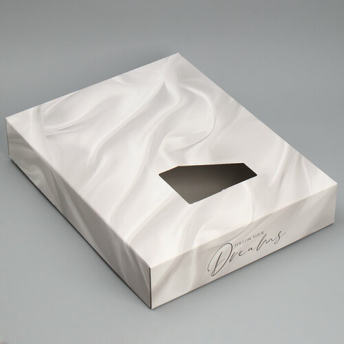 Дарите Счастье Коробка подарочная под постельное бельё, упаковка, «Нежный шёлк», 47 х 37 х 8.8 см