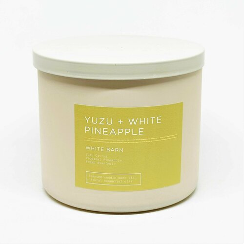 Bath and Body Works свеча ароматическая с 3-мя фитилями Yuzu White Pineapple