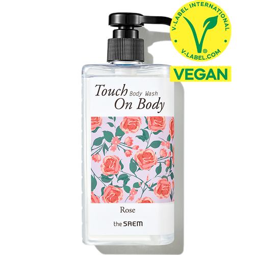 Гель для душа с экстрактом розы The Saem Touch On Body Rose Body Wash Vegan, 300 мл