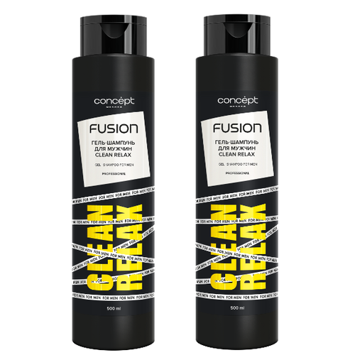 Гель-шампунь для мужчин Concept Fusion For Men Clean Relax, 500 мл, 2 шт