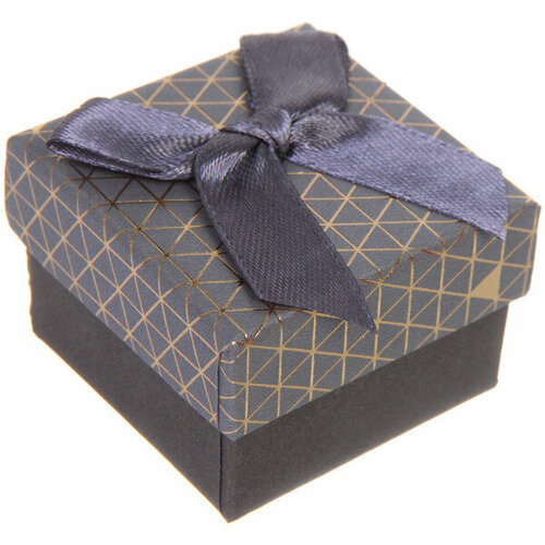 Коробка подарочная «Абстракция» 5*5*3,5 см, Серый