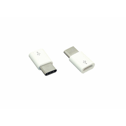 Переходник-адаптер Micro USB - USB TYPE-C. Белый