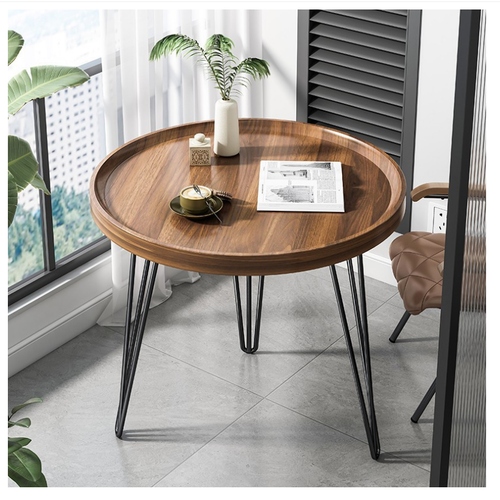 Дизайнерский прикроватный столик на металлической основе MyPads, высота 50см, столик для ноутбука, журнальный столик для кофе идеально впишется в л.