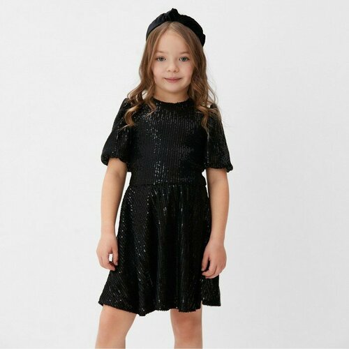 Платье нарядное для девочки KAFTAN р.34 (122-128 см), черный