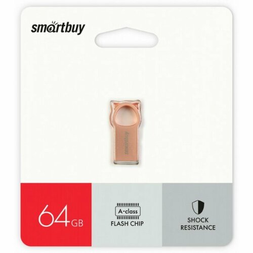 Память Flash USB 64 Gb Smart Buy MC5 Metal Kitty Pink (SB064GBMC5)