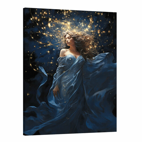 Интерьерная картина 50х70 "Магия в красках: таинственная картина магического искусства"