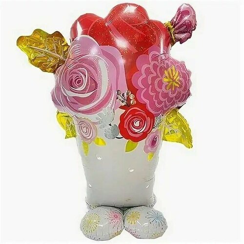 Воздушный шар - букет роз