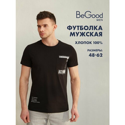 Футболка BeGood, размер 50, черный