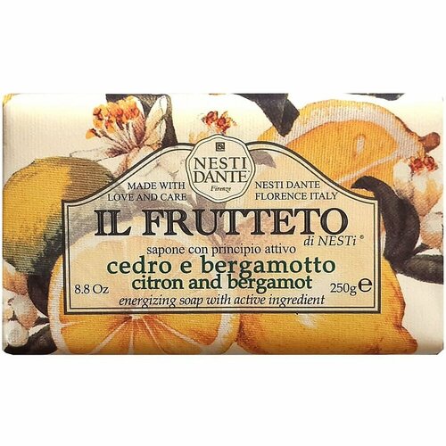 Мыло Nesti Dante IL FRUTTETO Лимон и бергамот / Citron and bergamot 250 г
