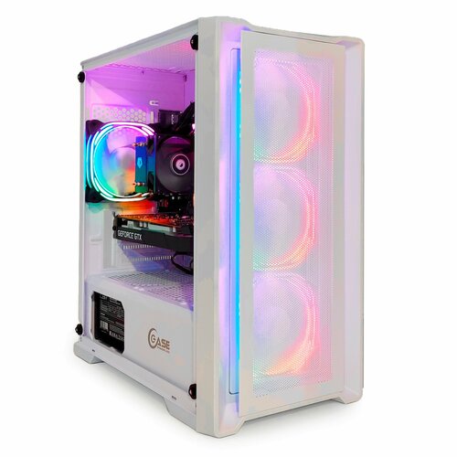 Игровой PC юкомс i3 7100, GTX 1650 4GB, SSD 120GB, 8GB DDR4, БП 450W, win 10 pro, White game case