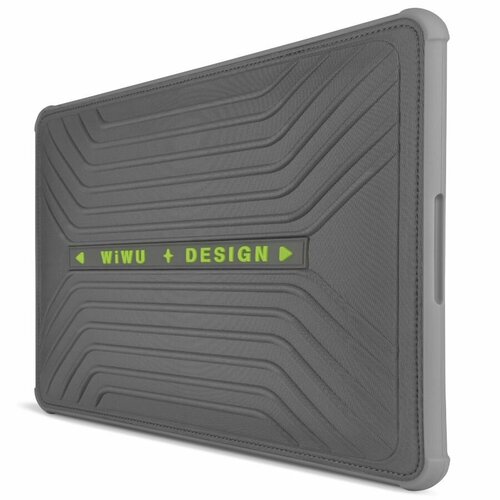 Чехол-папка для ноутбука MacBook Air / Pro 13.3 дюйма WiWU Defender Sleeve Pro - Серый