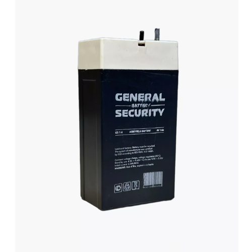 Свинцово-кислотный аккумулятор General Security GS 1-4 (4 В, 1 Ач)