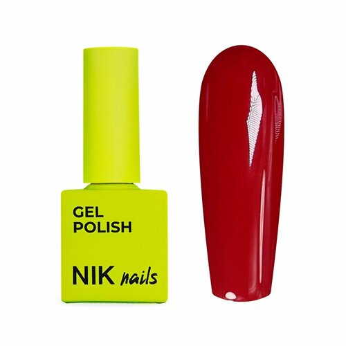 Гель-лак NIK nails Red 04 10 g