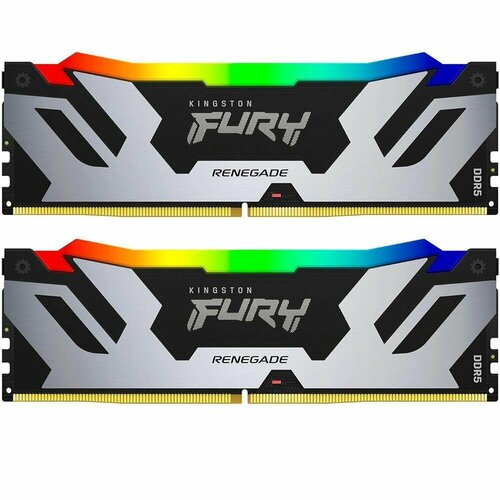 Модуль памяти Kingston 32GB DDR5 7200 FURY Renegade Silver RGB (KF572C38RSAK2-32)