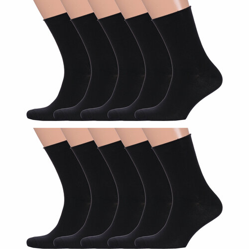 Носки PARA socks, 10 пар, размер 25-27, черный
