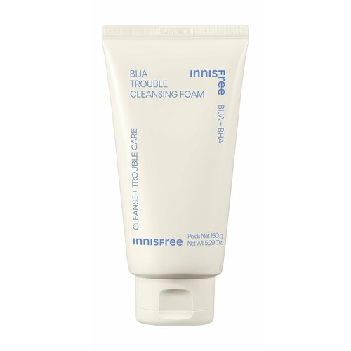 Пенка для проблемной кожи лица с маслом семян торреи и BHA-кислотами Innisfree Bija + BHA Trouble Cleansing Foam