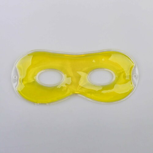 Гелевая маска для области вокруг глаз, 17х7,5 см, цвет жёлтый