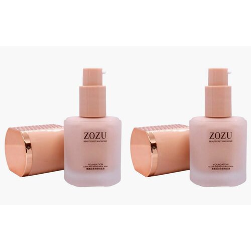 ZOZU Увлажняющий тональный крем #02 ivory white, 30 мл, 2 шт