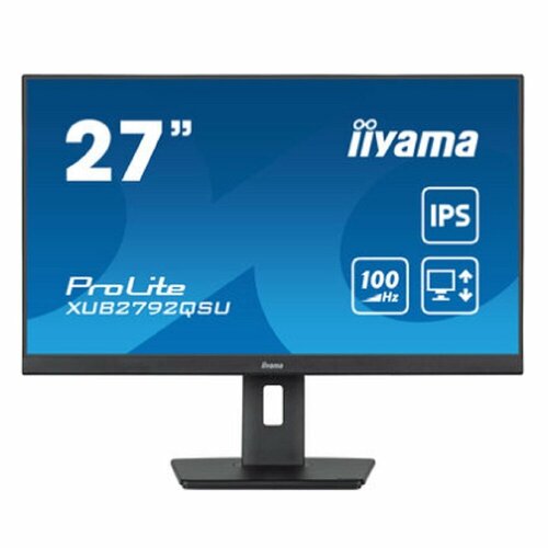 Iiyama Монитор LCD IIYAMA 27" XUB2792QSU-B6 {IPS 2560x1440 100hz 0.4ms HDMI DisplayPort USB M/M HAS Pivot}
