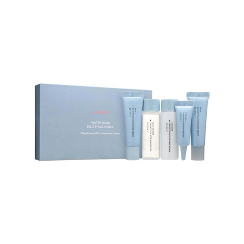 Набор увлажняющих средств для нормальной и сухой кожи Laneige Water Bank Blue Hyaluronic 5 Step Essential Kit for Normal to Dry Skin