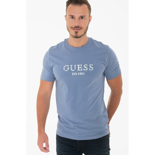 Футболка GUESS, размер XXL, голубой